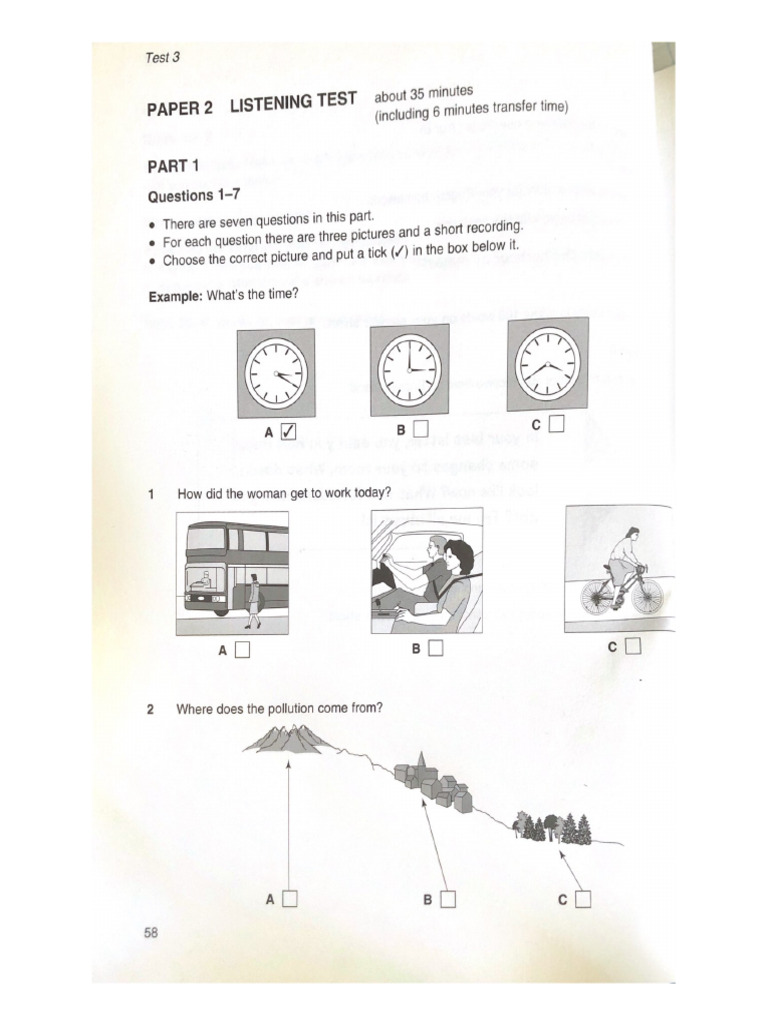 Paper 2 Listening Test | PDF