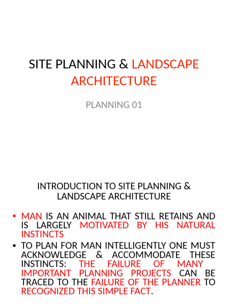 8A-Landscape Architecture Part 1 | PDF