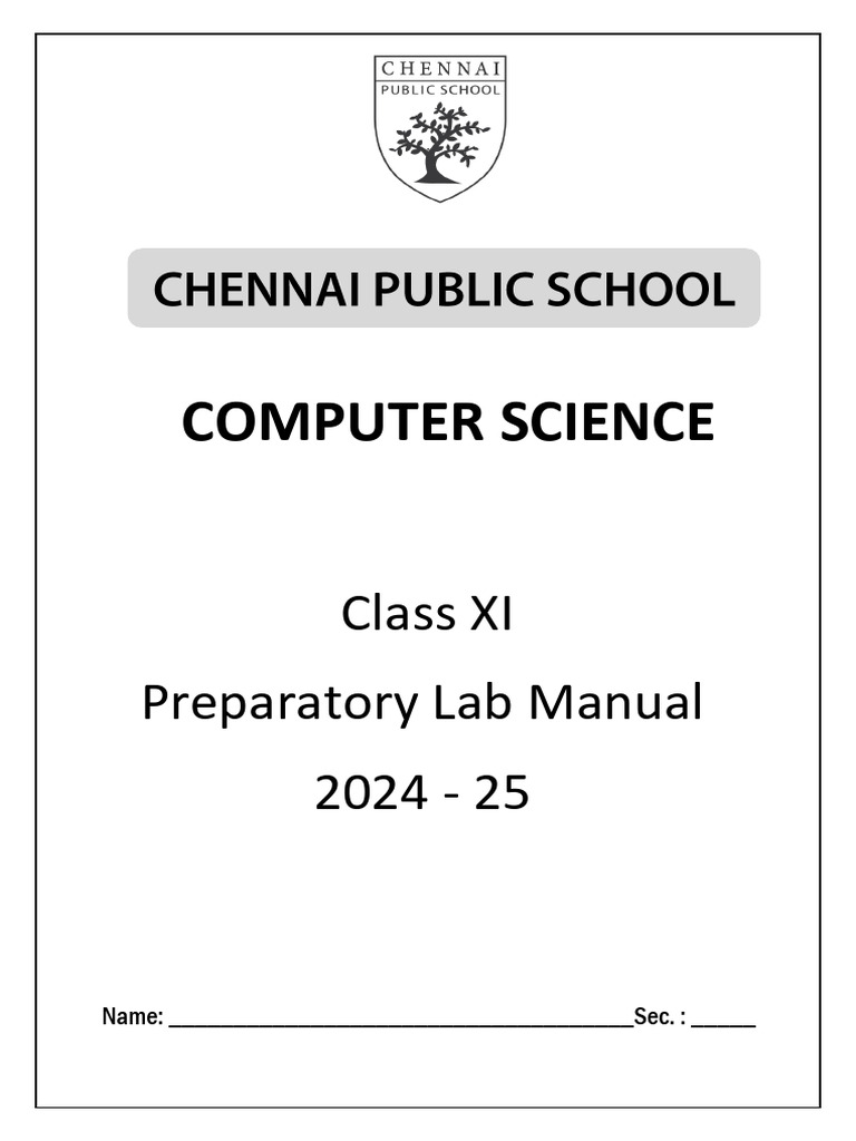 CSC Lab Manual Xi - (2024-2025) | PDF