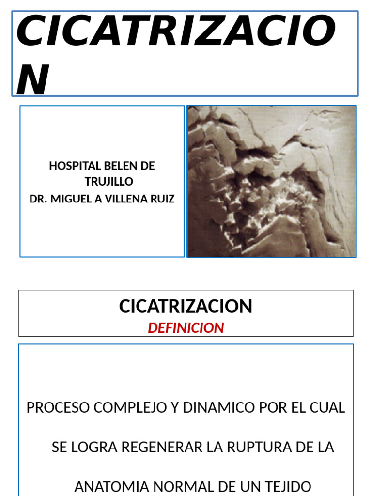 Tema 4 - Cicatrizacion y Curacion Heridas. Ostomias. Clasificacion Heridas. Complicaciones QX | PDF