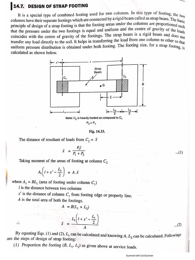 Strap Footing | PDF