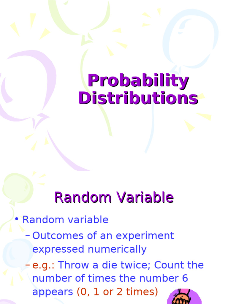 Understanding Random Variables and Distributions | PDF | Probability ...