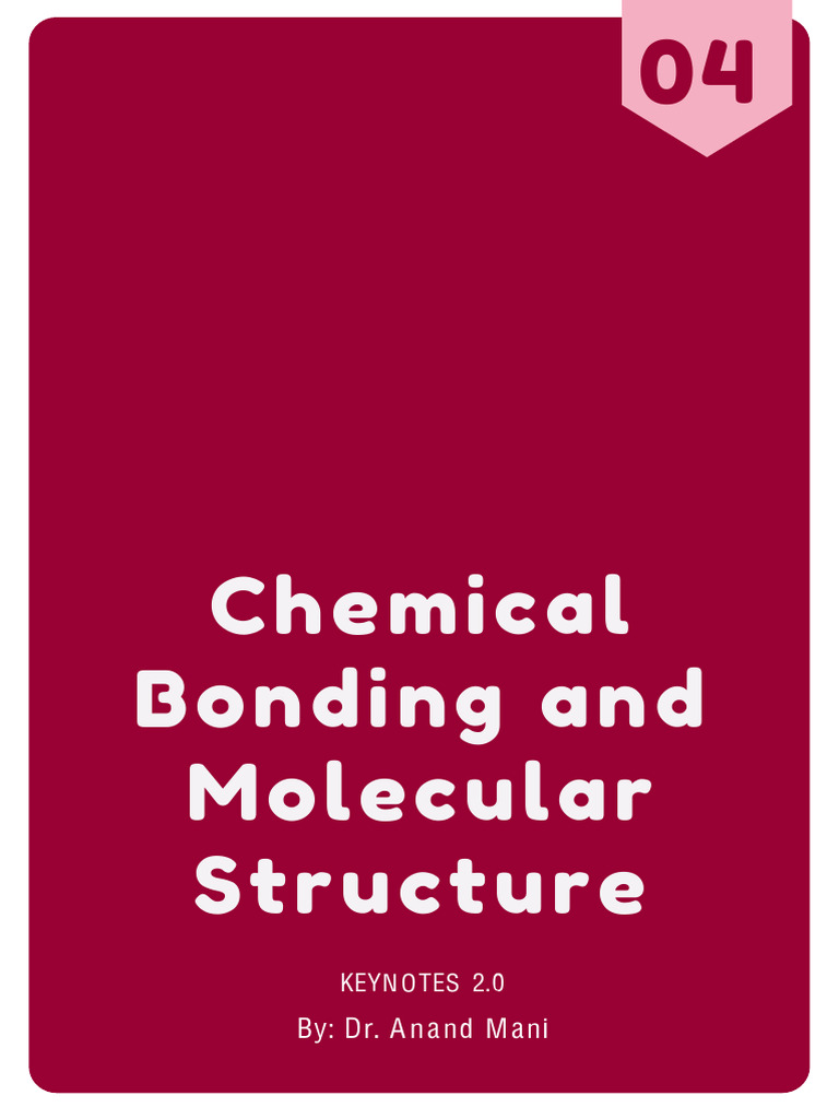 Chemical Bonding and Molecular Structure | PDF