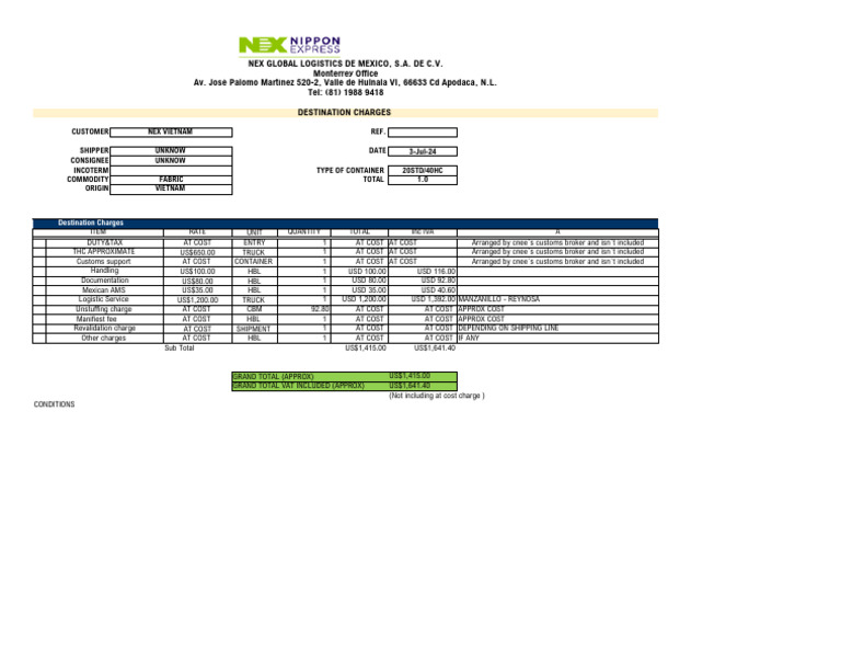 Quotation Form-3559-NC | PDF