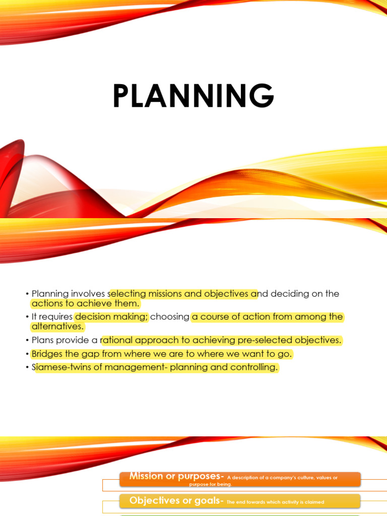 Planning | PDF