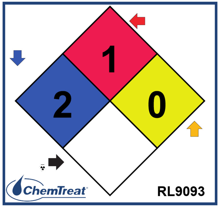 RL9093 Hazard Rating Label 2 - 1 - 0 | PDF