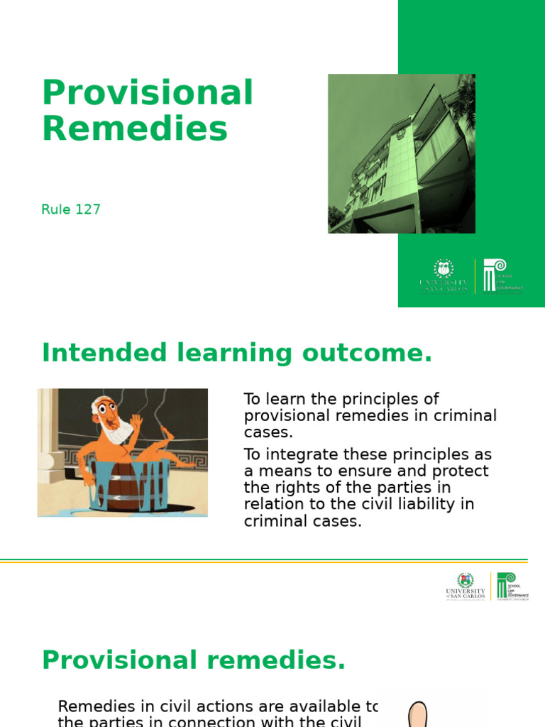 015 Provisional Remedies Rule 127 | PDF