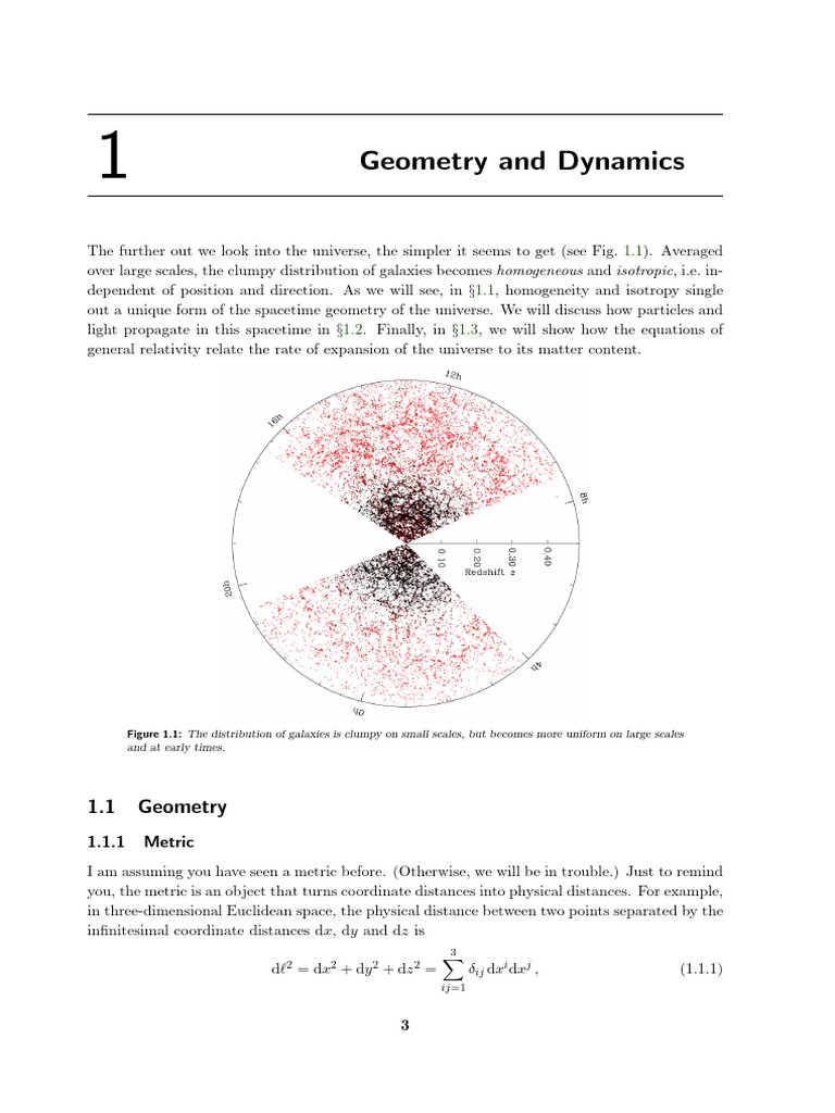 Chapter1 Baumann Geometry Dynamics | PDF | Universe | Teaching Methods & Materials