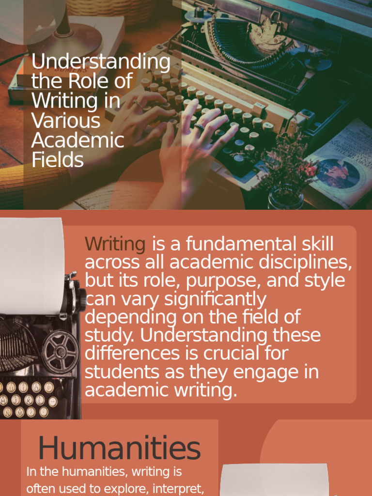 Understanding The Role of Writing in Various Academic Field | PDF