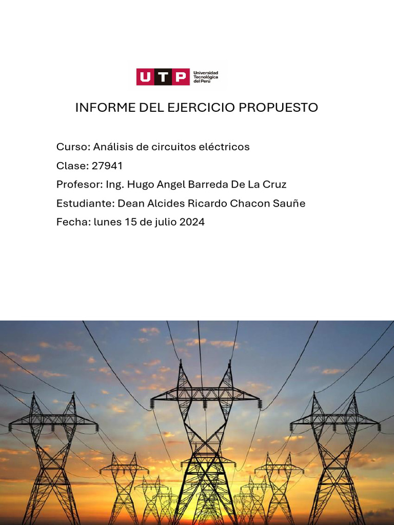 Informe Del Ejercicio Propuesto | PDF