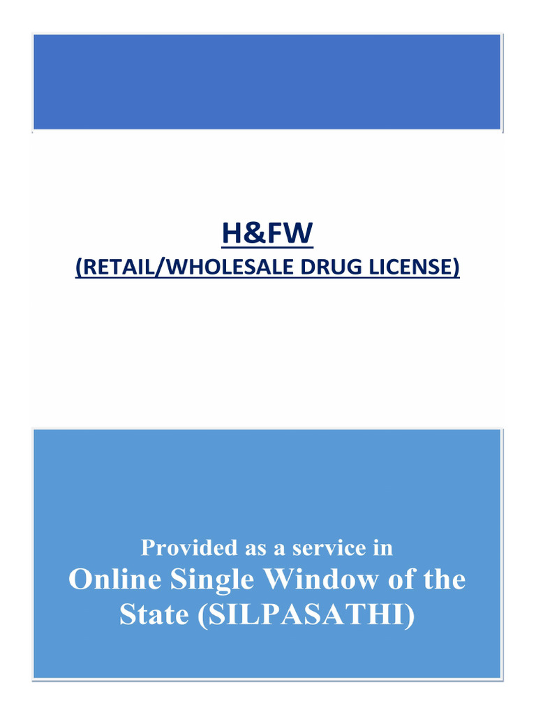 95-Retail _ Wholesale Drug License-user-manual | PDF