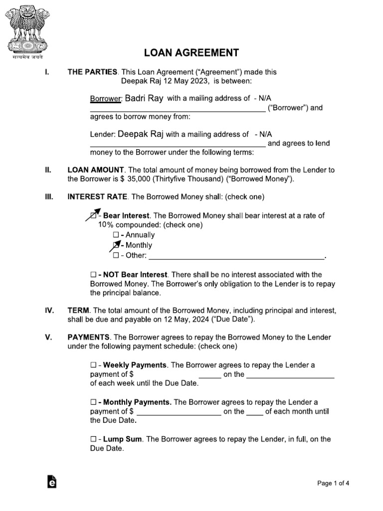 Loan Amount Paper | PDF