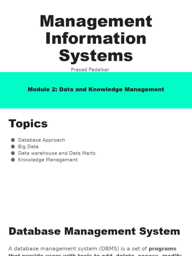 MIS-Module2 Part 3 | PDF