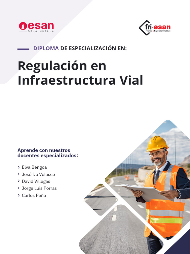 Brochure Dip24.RegulacionenInfraestructuraVial | PDF