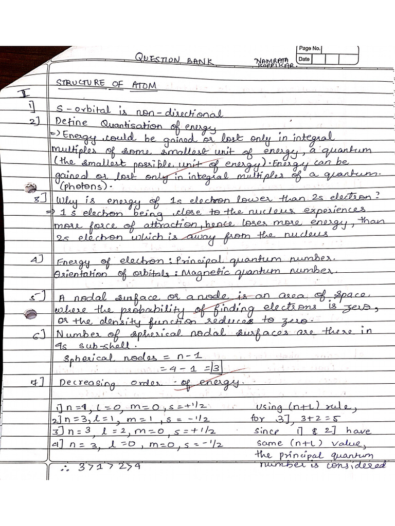 Chemistry QB (Solutions) . | PDF