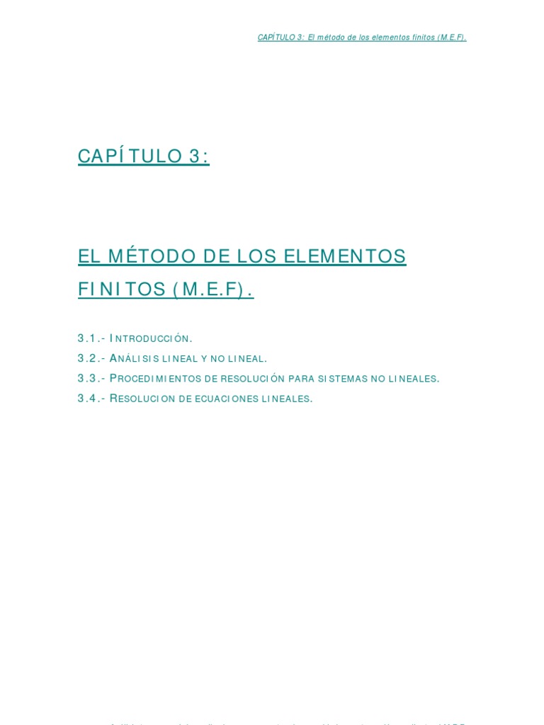 Teoria de Elementos Finitos | PDF | Método de elementos finitos ...