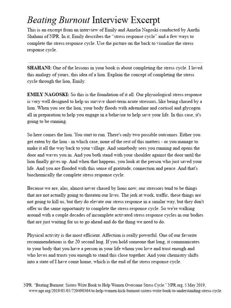 Beating Burnout Excerpt | PDF