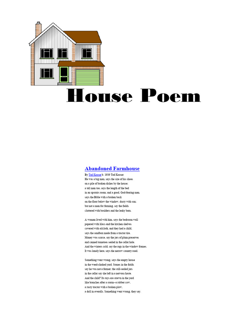 House Poem | PDF