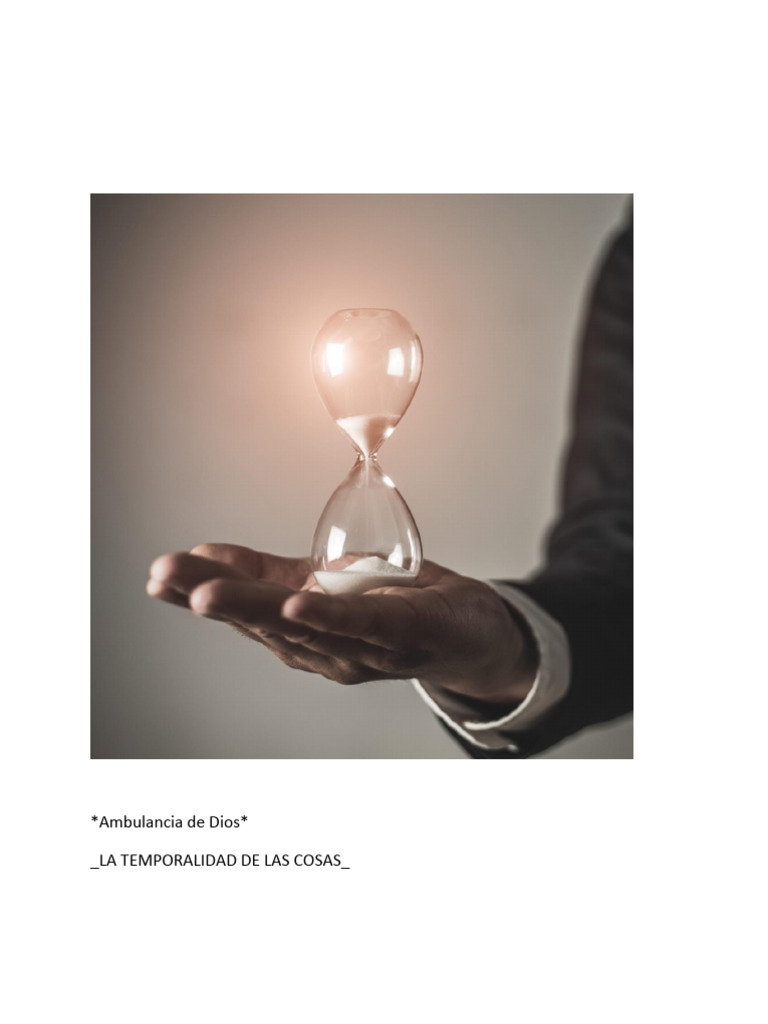 Reflexiones sobre la Temporalidad Divina | PDF