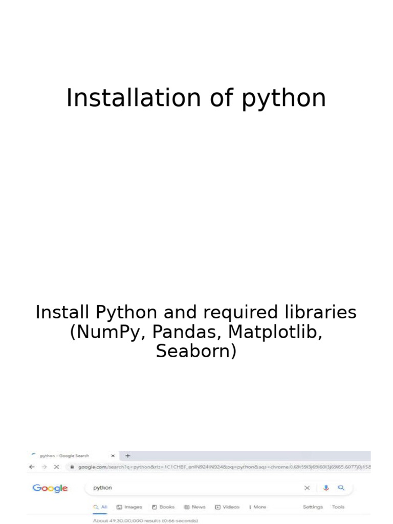Practical 1installation of Python | PDF