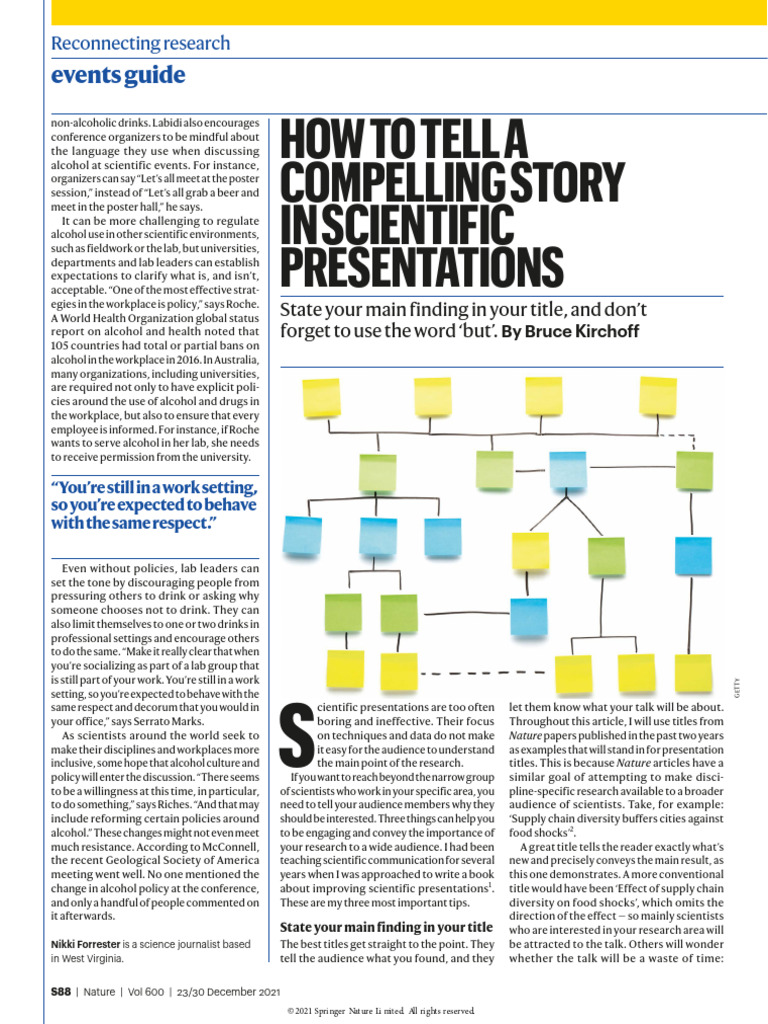 How To Tell A Compelling Story in Scientific Presentations: Events ...