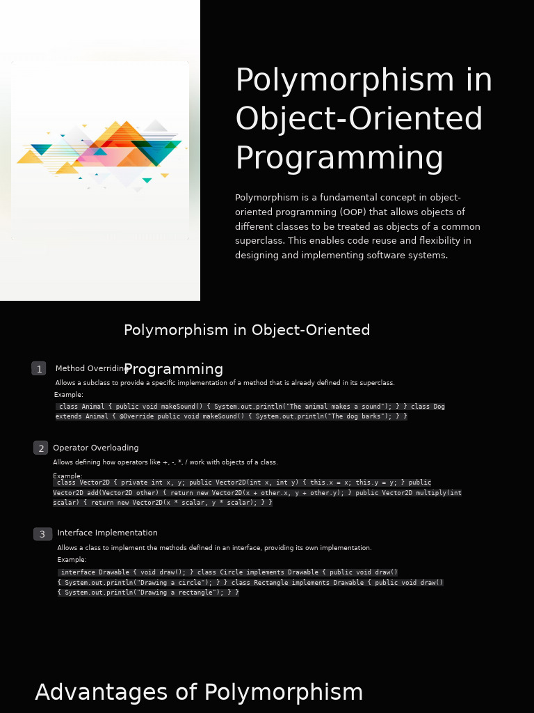 Polymorphism in Object Oriented Programming 3 | PDF