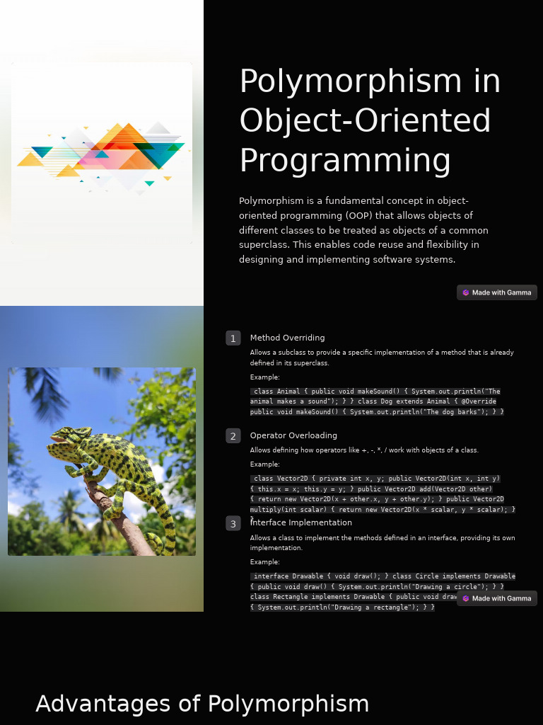 Polymorphism in Object Oriented Programming | PDF