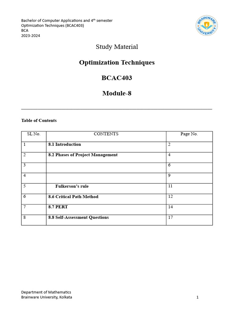 BCAC403 ClassNote Module-8 | PDF