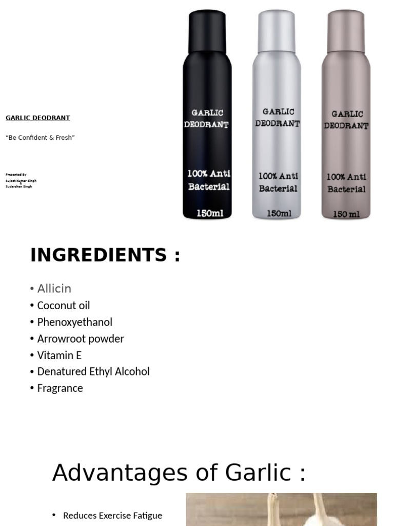Garlic Deodrant | PDF