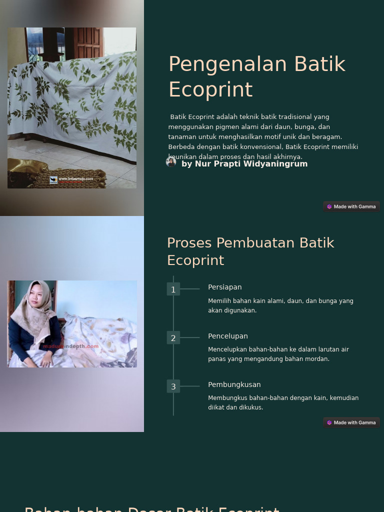 Pengenalan Batik Ecoprint | PDF