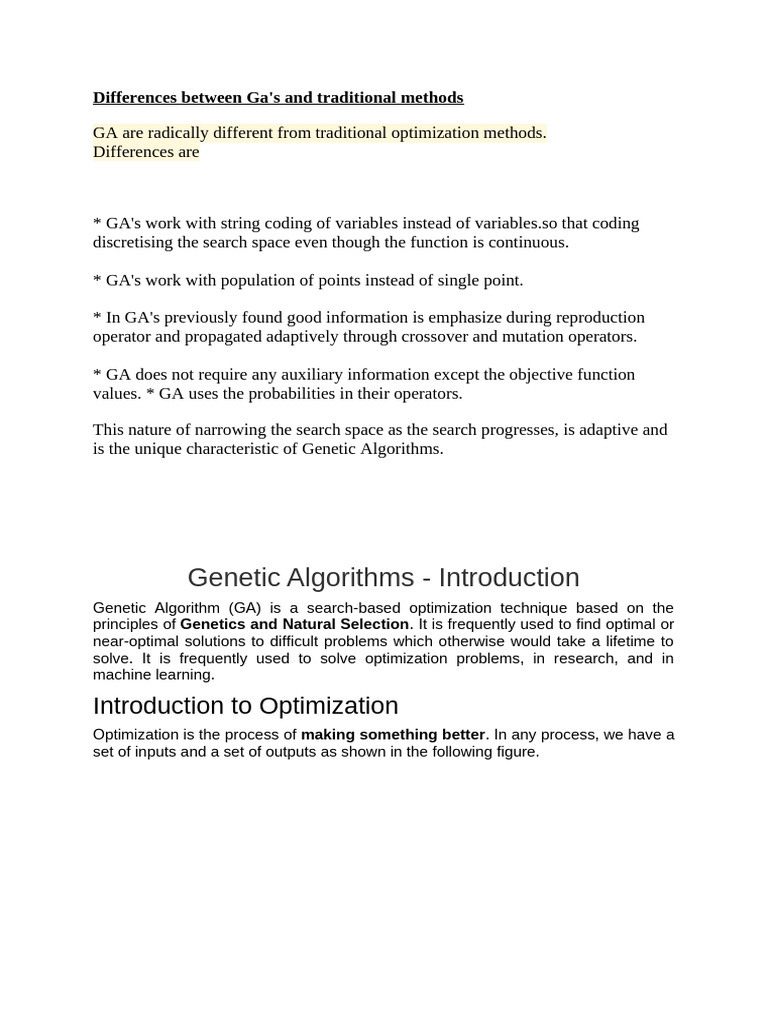Differences Between Ga | PDF