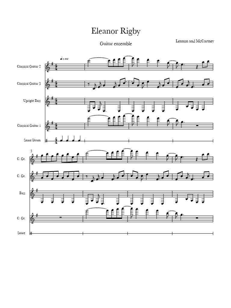 Eleanor Rigby | PDF | Song Recordings | Paul Mc Cartney