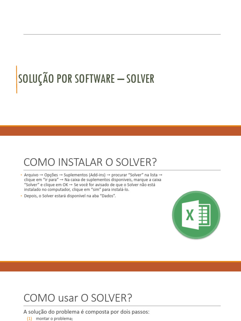 Aula SOLVER | PDF