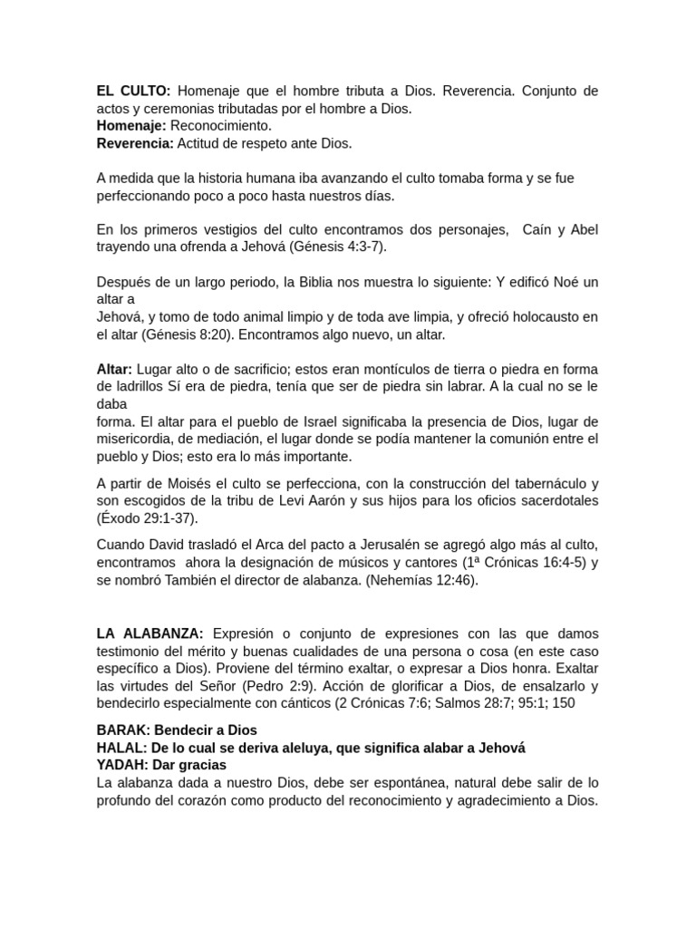 El Culto | PDF