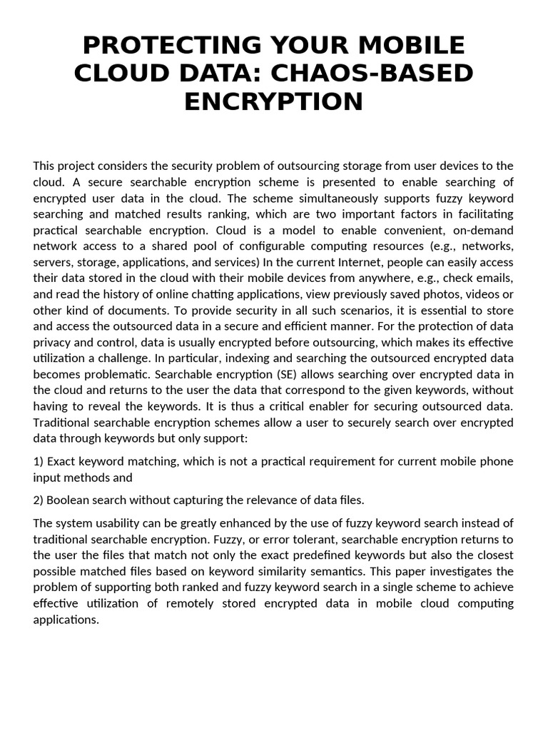 Protecting - Your - Mobile - Cloud - Data-Project 2 | PDF | Cloud Computing | Computers