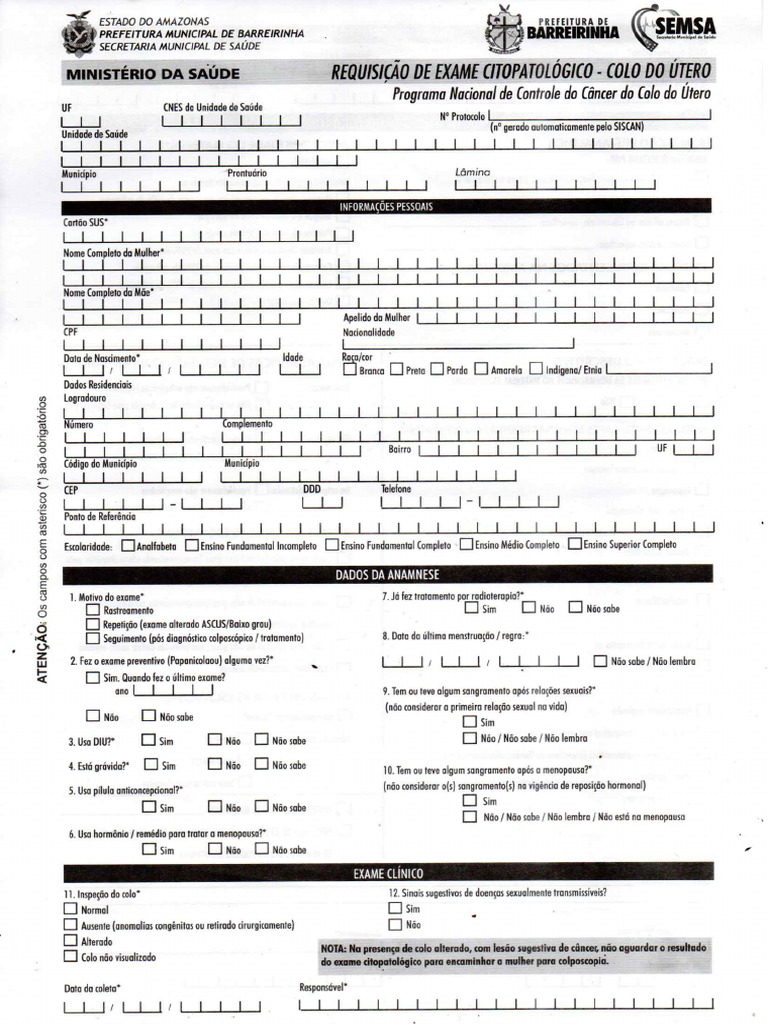 Formulário Pccu | PDF