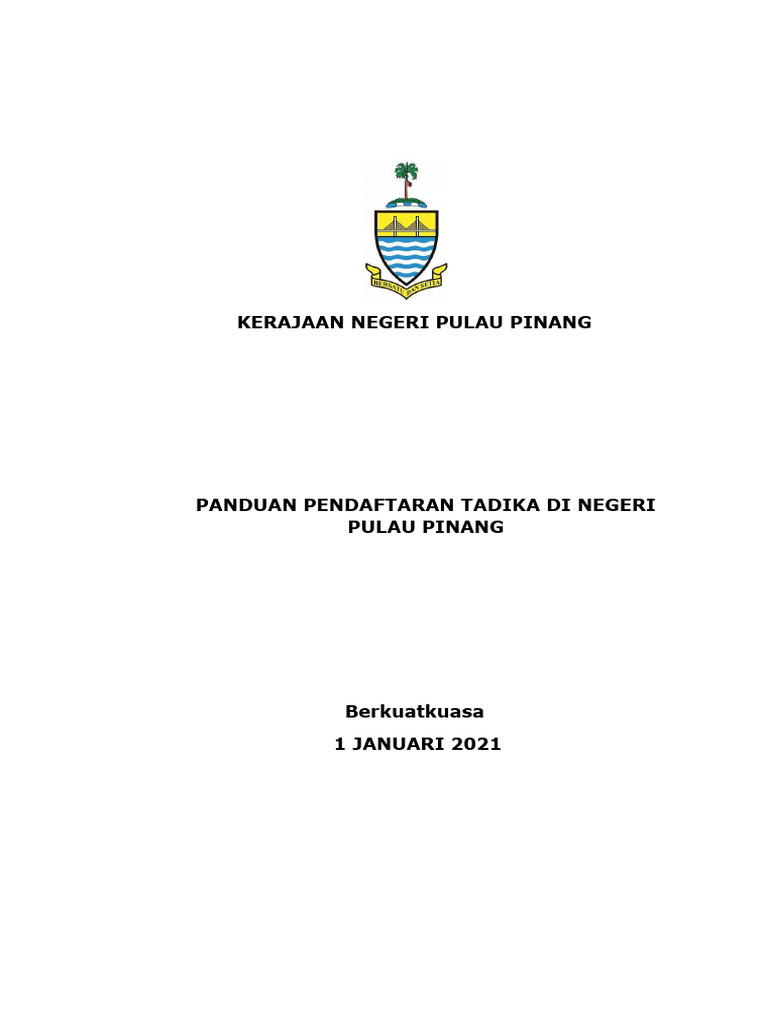 Panduan Pendaftaran TADIKA (BKT) | PDF