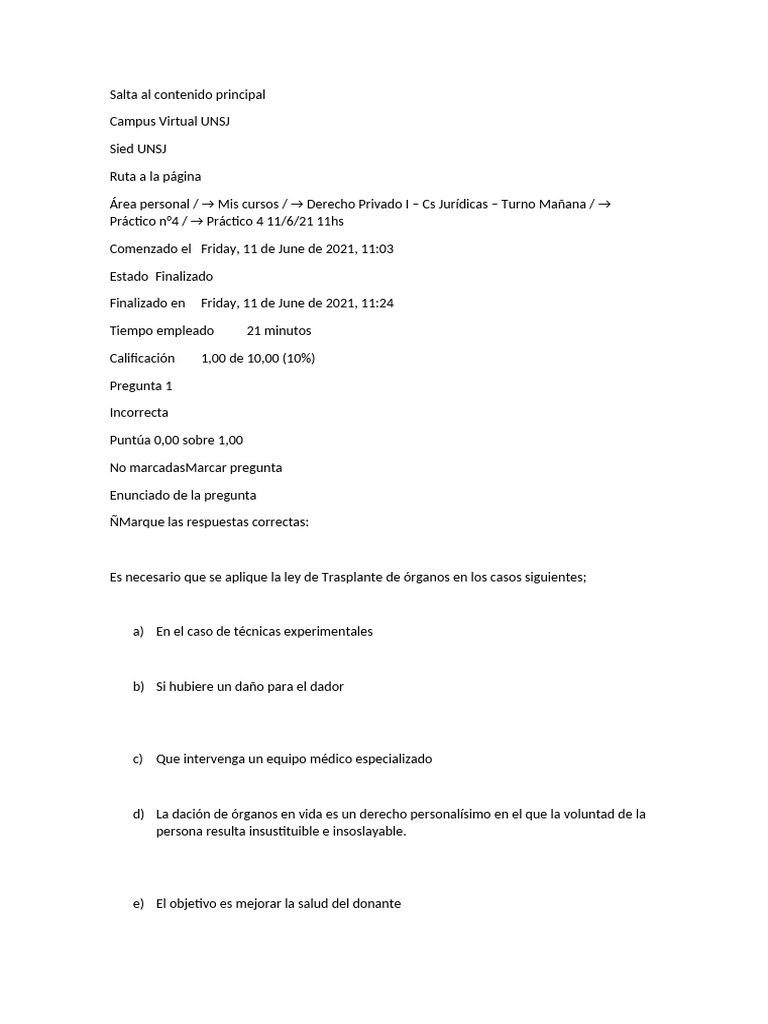 Derecho Privado 1 Trab Práctico | PDF