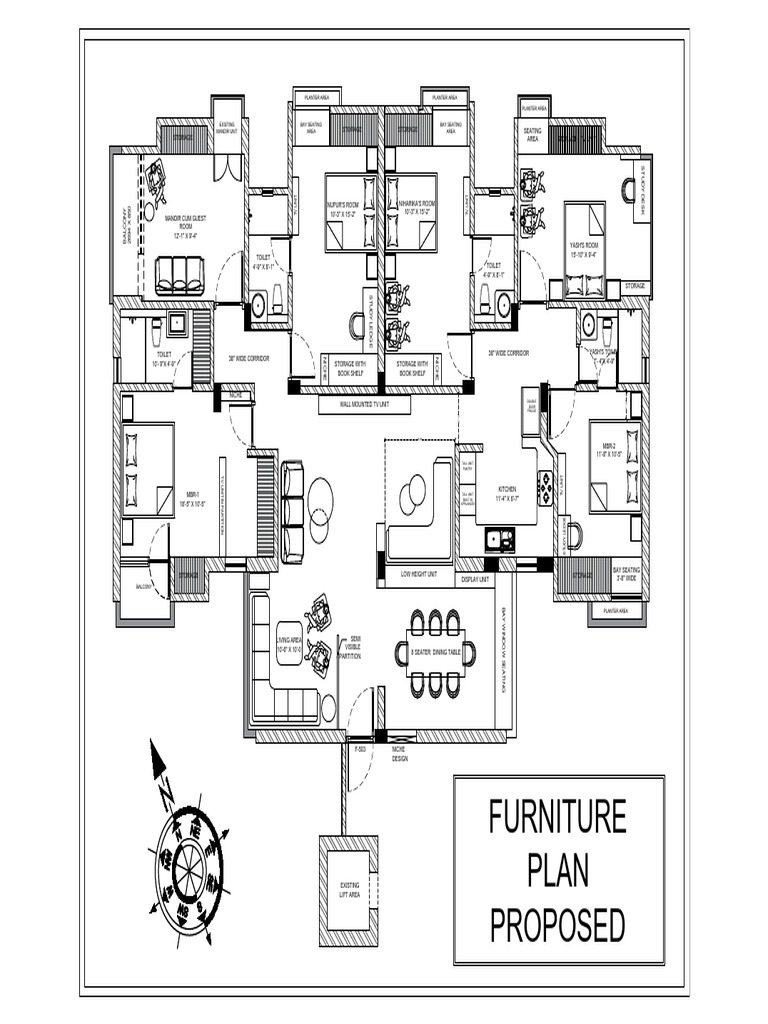 F-503 Furniture Layout Plan | PDF