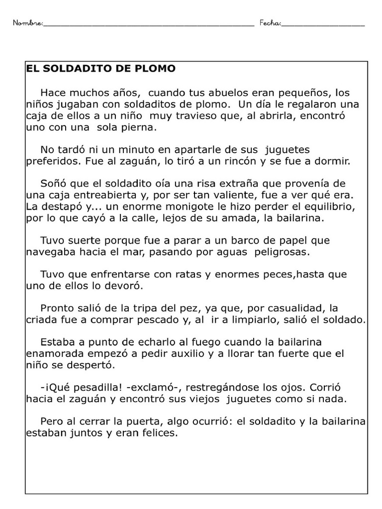 El Soldadito de Plomo | PDF
