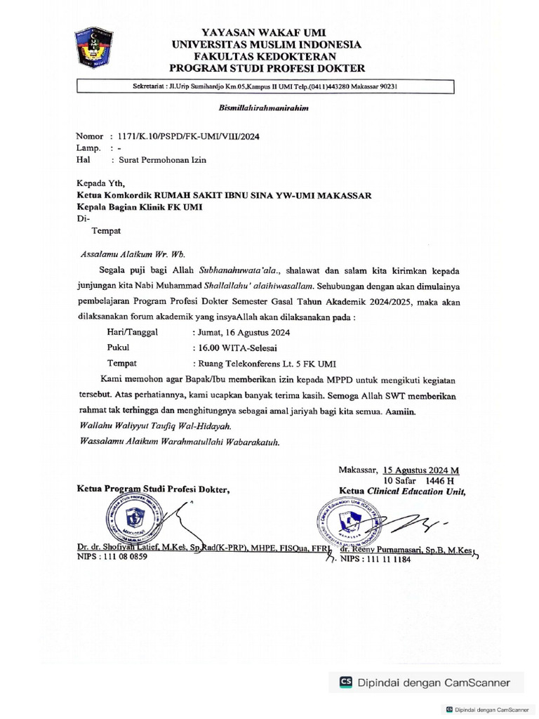 Surat Izin Stase | PDF