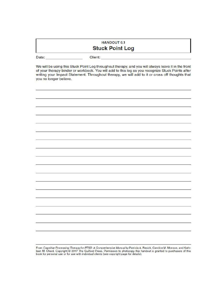 Stuck Point Log | PDF