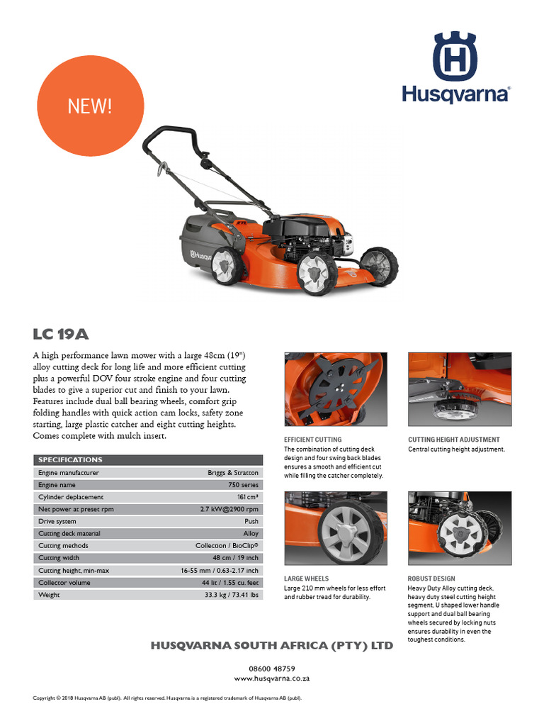 LC19A Lawnmower - PS | PDF