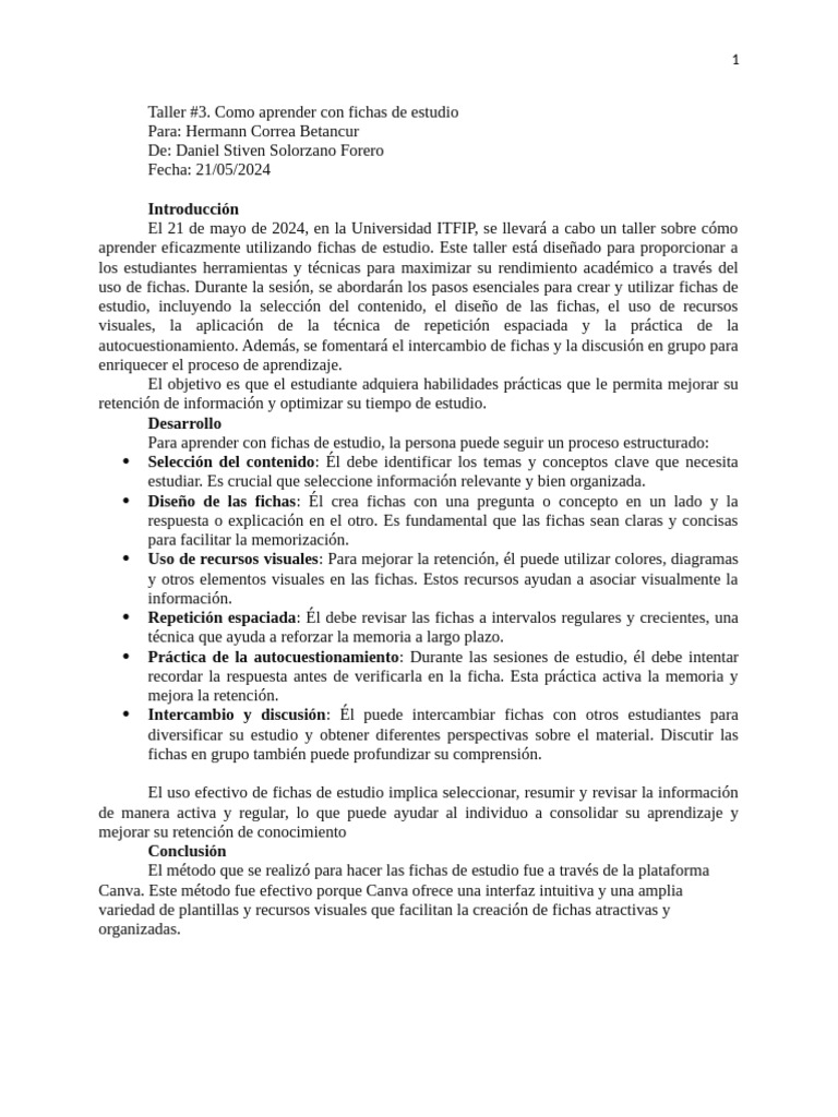 Memofichas 3 | PDF