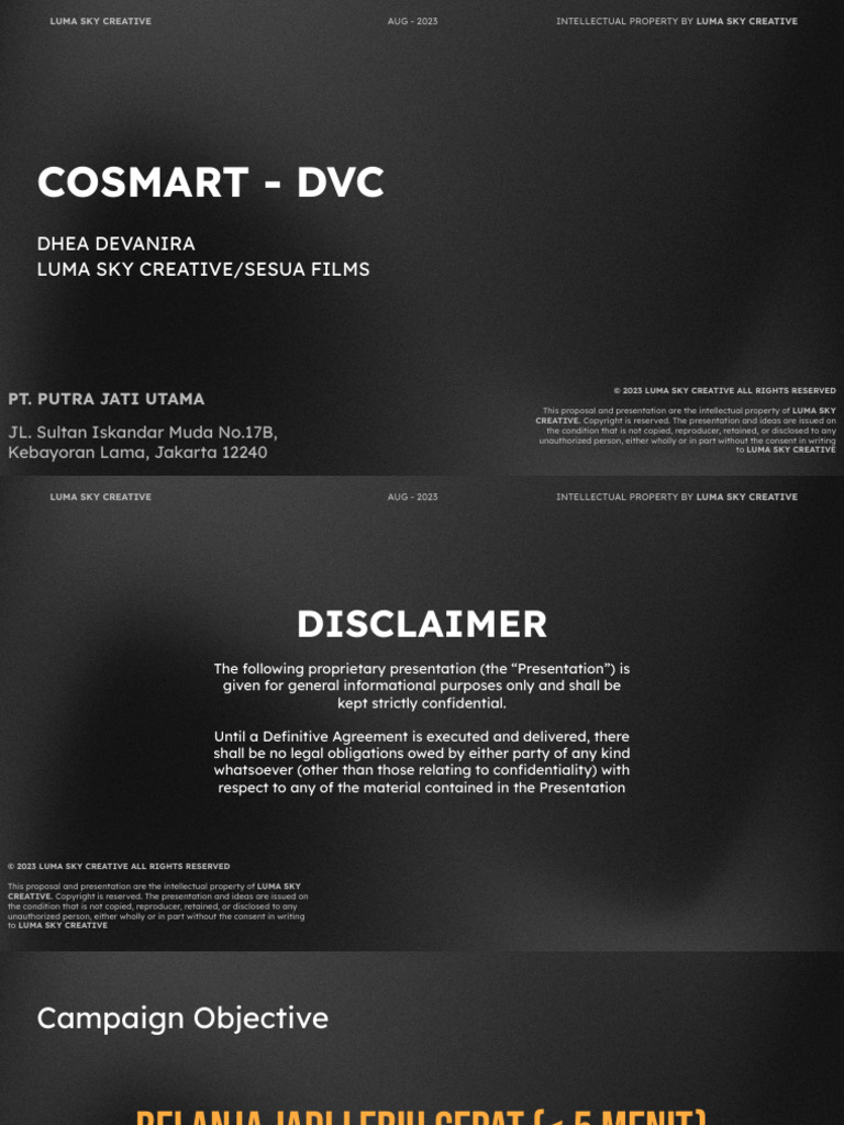 Cosmart - DVC | PDF