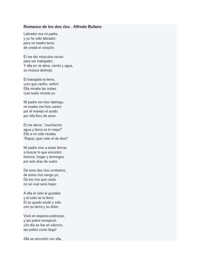 Romance de Los Dos Ríos | PDF