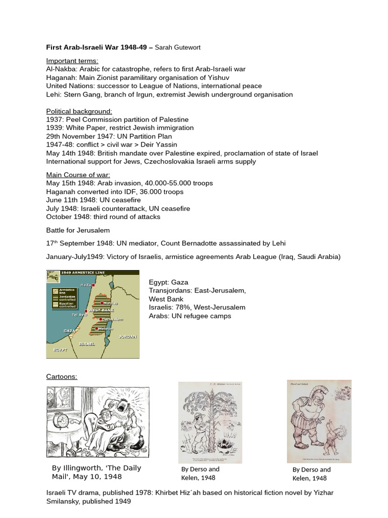 Handout First_Arab_Israeli_War | PDF