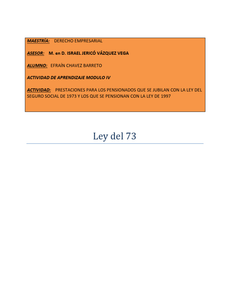 Actividad de Aprendizaje Modulo Iv | PDF | Pensión | Bienestar
