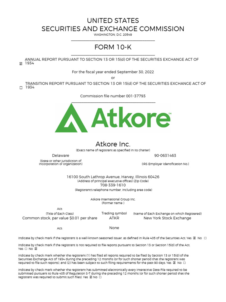 ATKR-2022-Annual-Report-2022-11.17.22-Final-with-exhibits | PDF