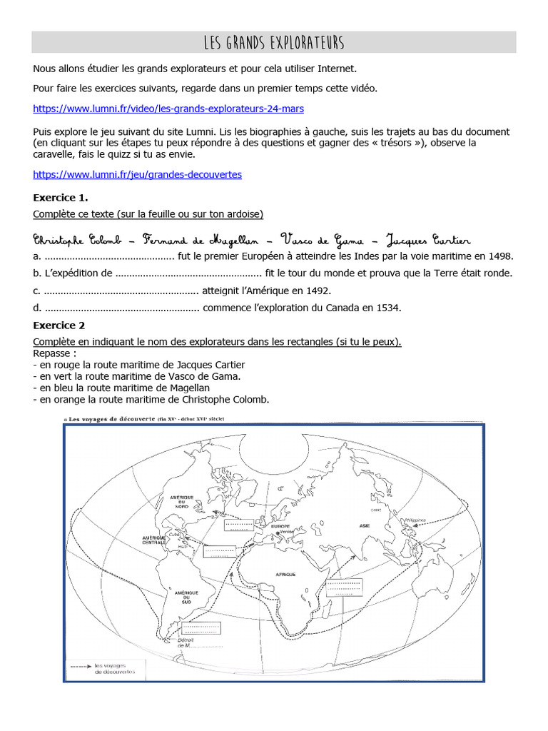 Les Explorateurs | PDF